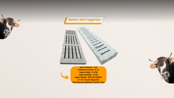 Beton Ahır Izgara Üretimi - Ahır Izgarası Fiyatları